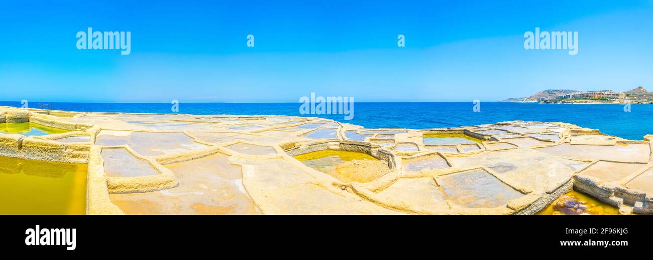 Malta gozo sea salt pans hi-res stock photography and images - Alamy