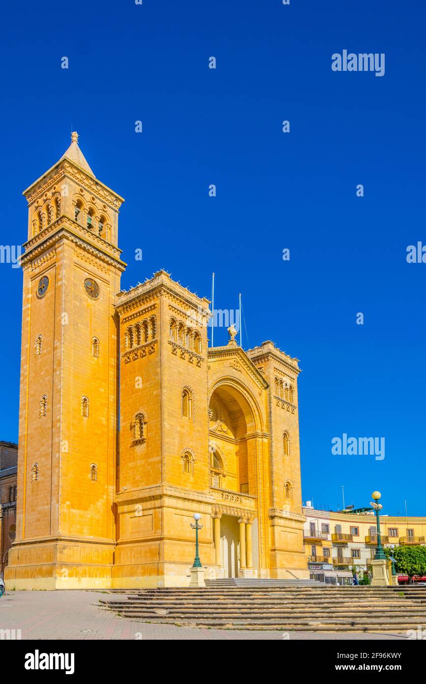 Parish Church of St Peter's Chains in Birzebbuga, Malta Stock Photo - Alamy