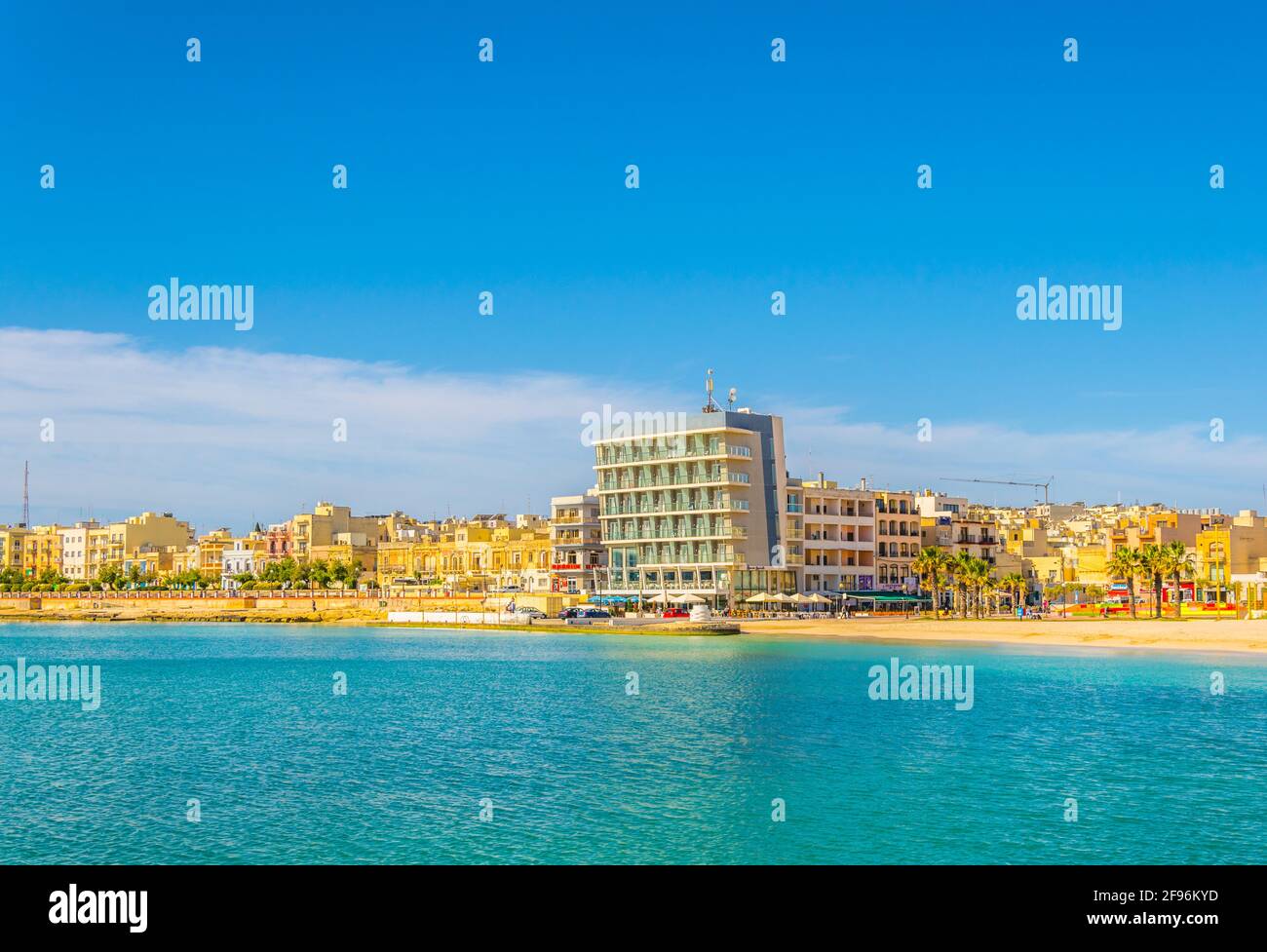 View of a beach in Birzebbuga, Malta Stock Photo - Alamy