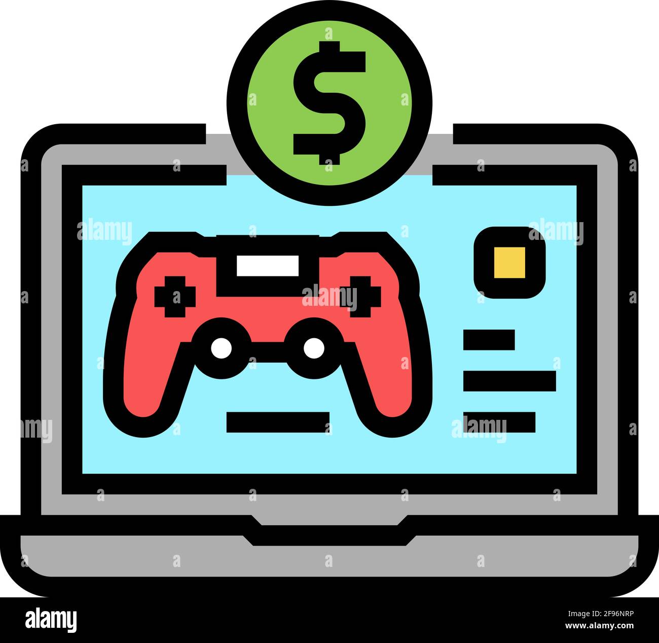 game shop department color icon vector illustration Stock Vector Image ...