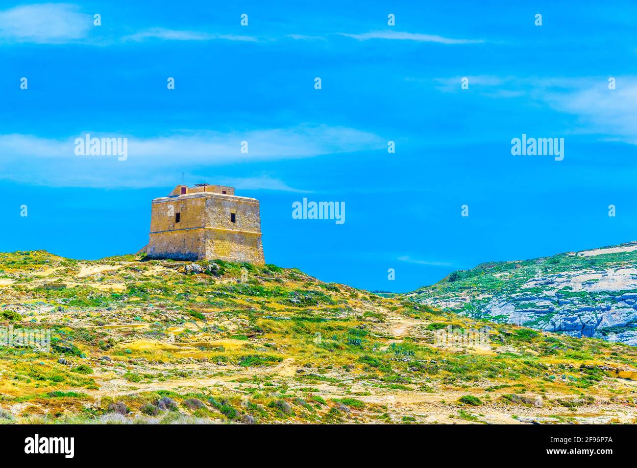 Dwejra tower gozo malta hi-res stock photography and images - Alamy