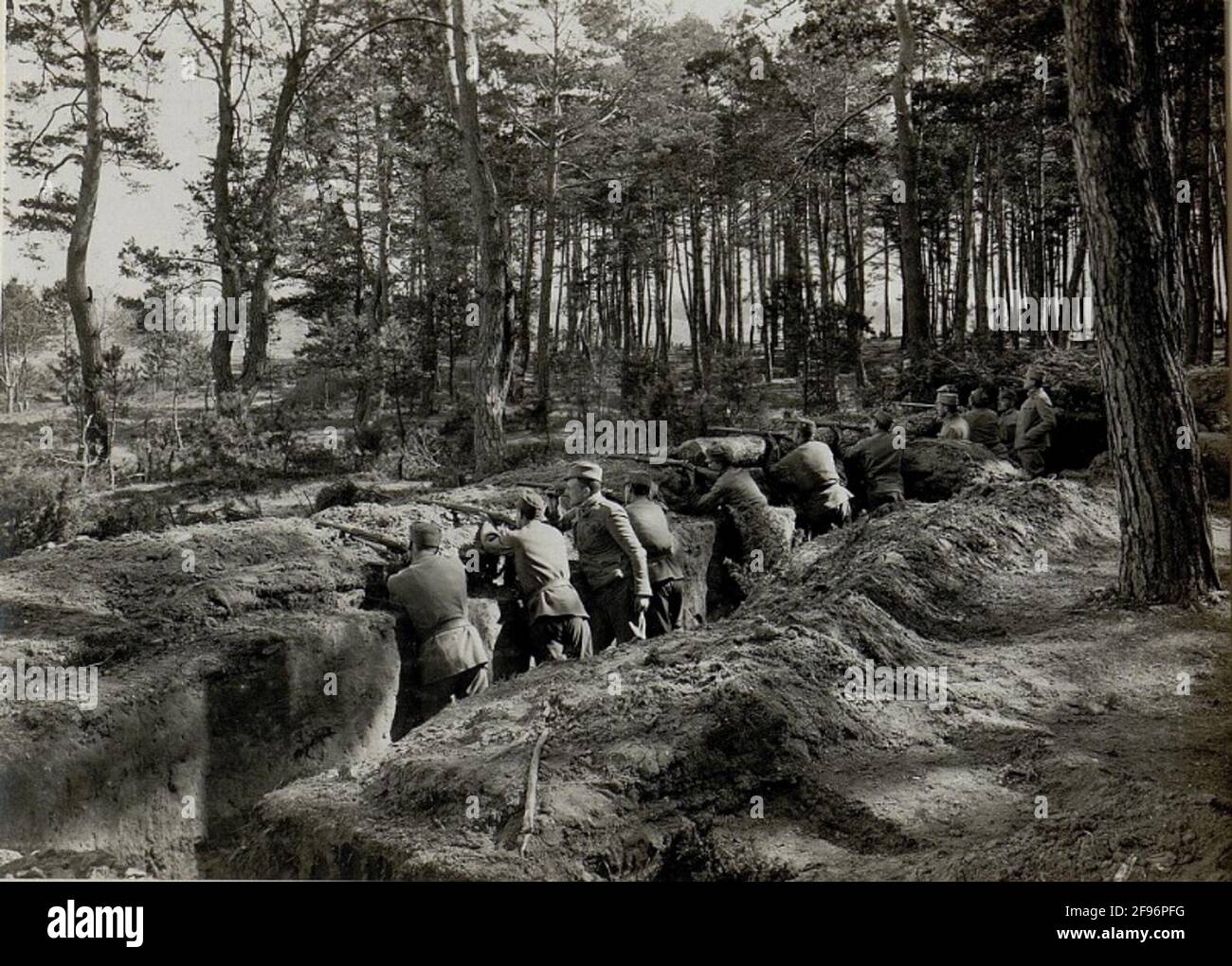 Trenched trench in the res.stellg.Des I.R.49. Nördl.Chvascice Stock ...