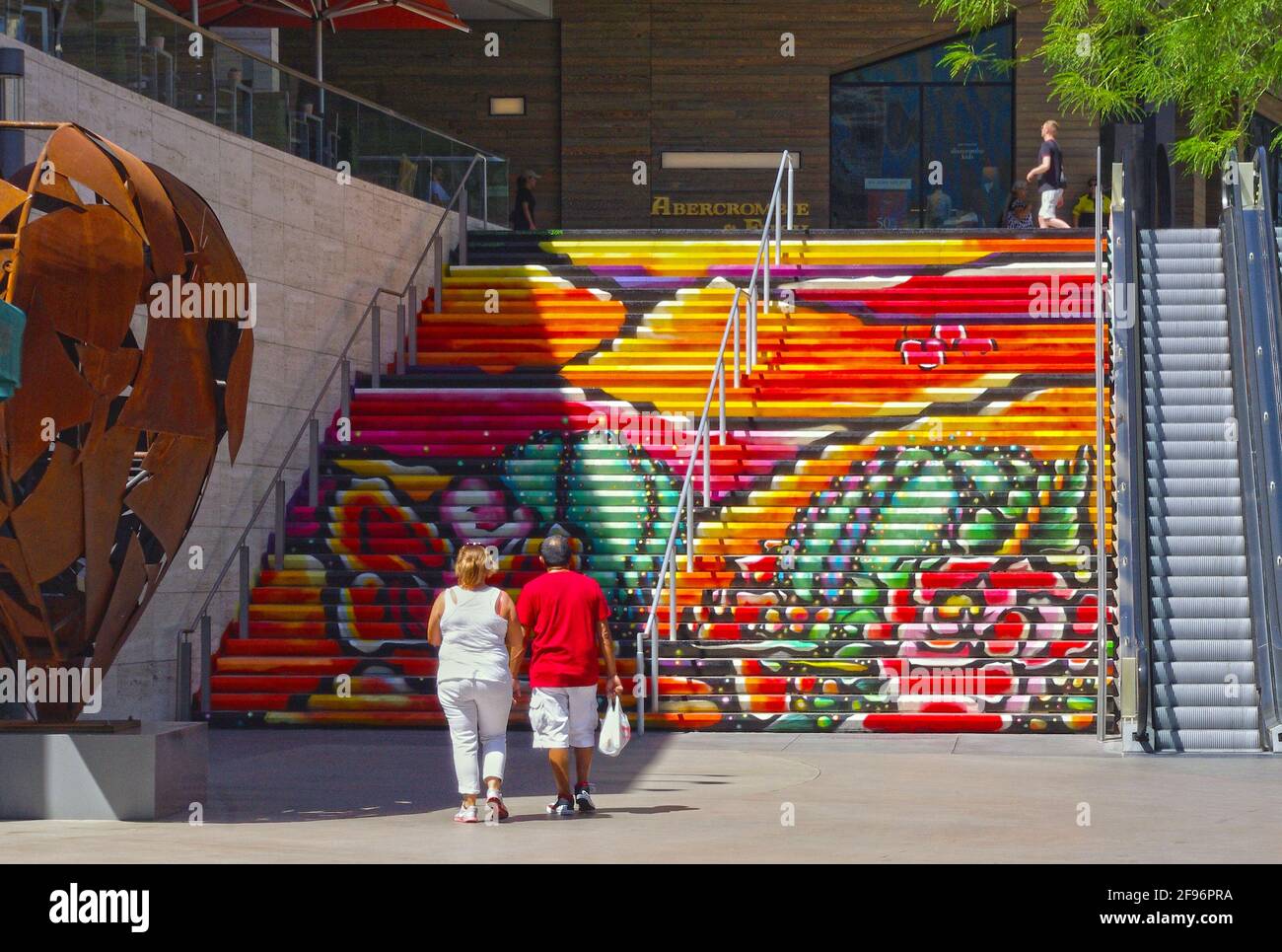 Graffiti stairs in Las Vegas Stock Photo - Alamy