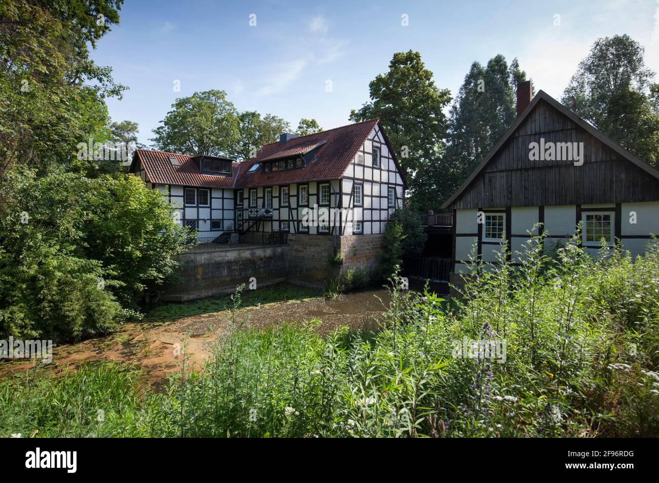 Old watermill, Ladbergen Stock Photo - Alamy