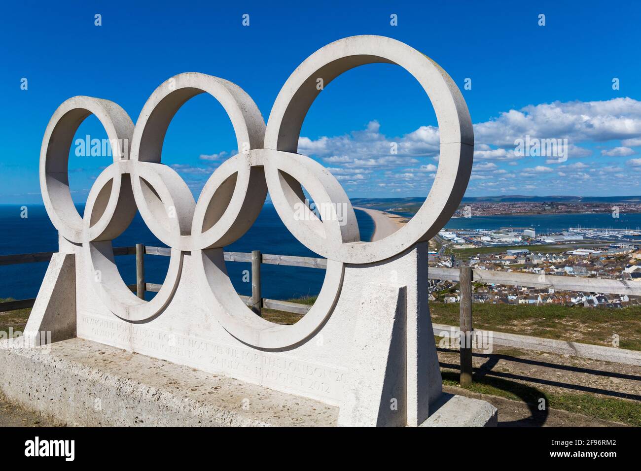 Weymouth portland olympic rings hi-res stock photography and images - Alamy