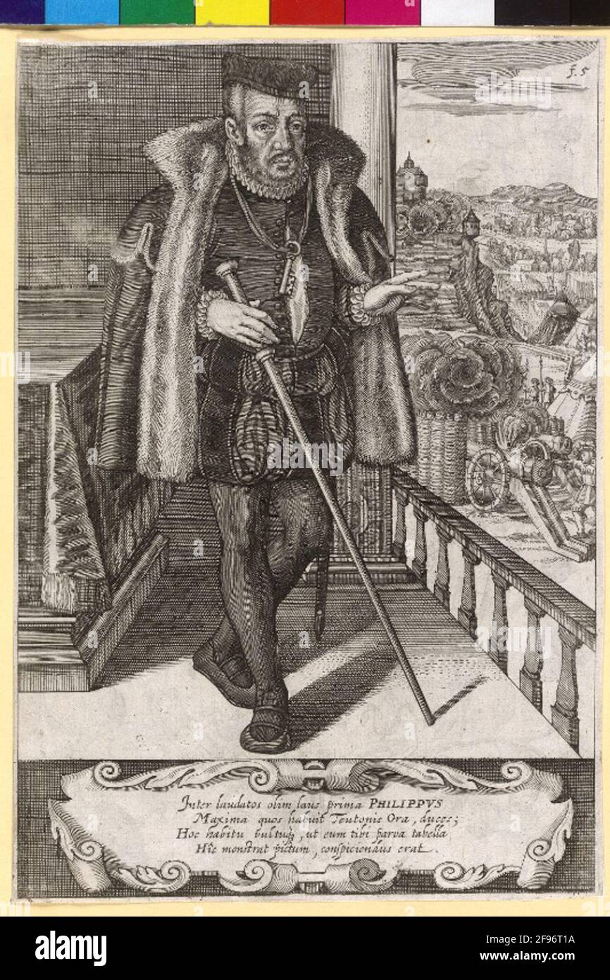Philipp I. The Landed, Landgrave of Hesse Stecher: Merian, Matthew (the ...