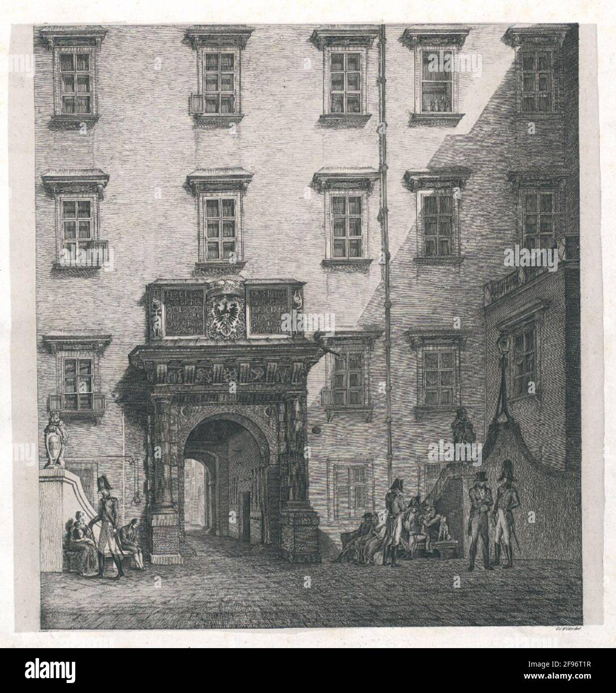 [Swiss gate in the Inner Burghof] Stock Photo - Alamy