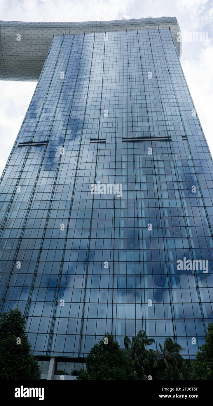 marina bay sands architecture tower perspective day glass Stock Photo ...