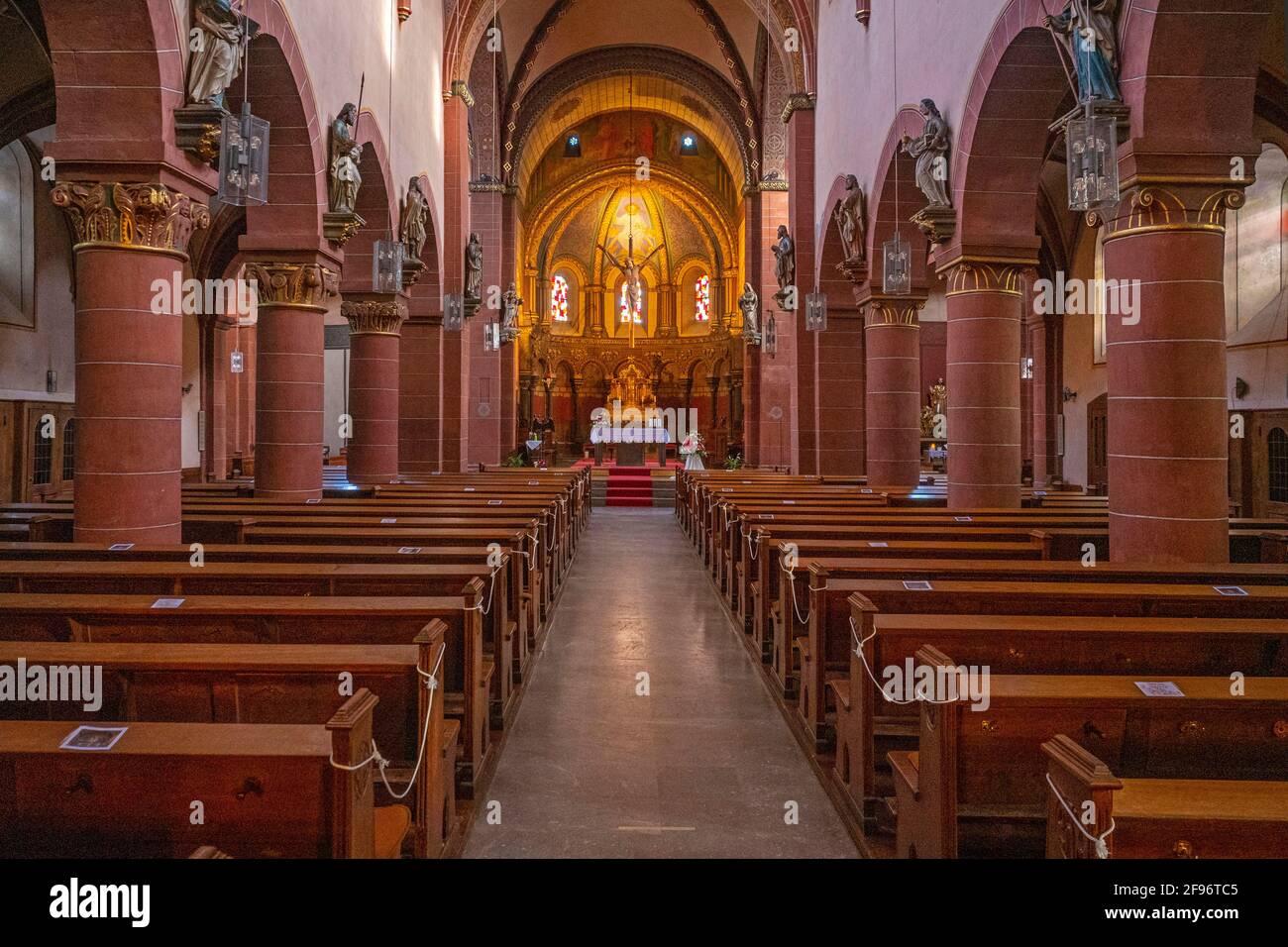 St. Peter's Basilica in Merzig, Saartal, Saarland, Germany Stock Photo ...