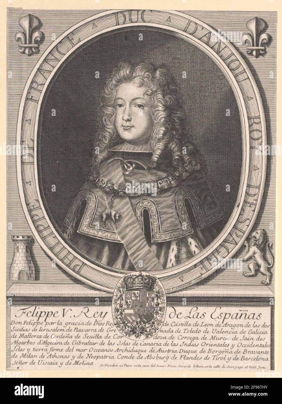 Philipp V., King of Spain Stock Photo - Alamy