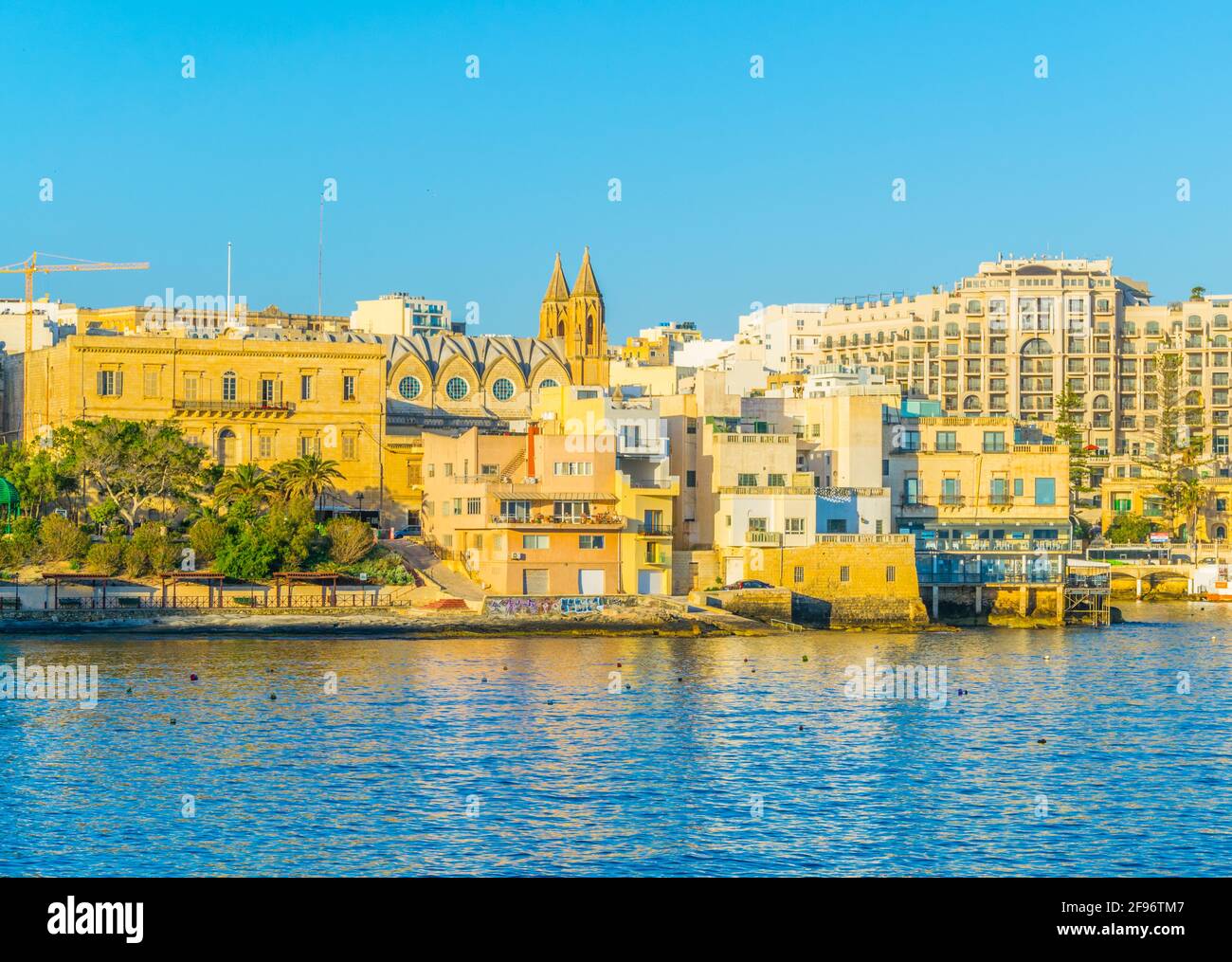 Seaside of Sliema, Malta Stock Photo - Alamy