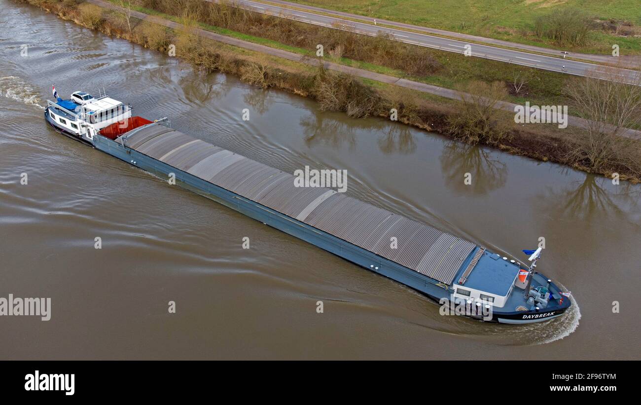 Cargo ship on the saar near serrig hi-res stock photography and images ...