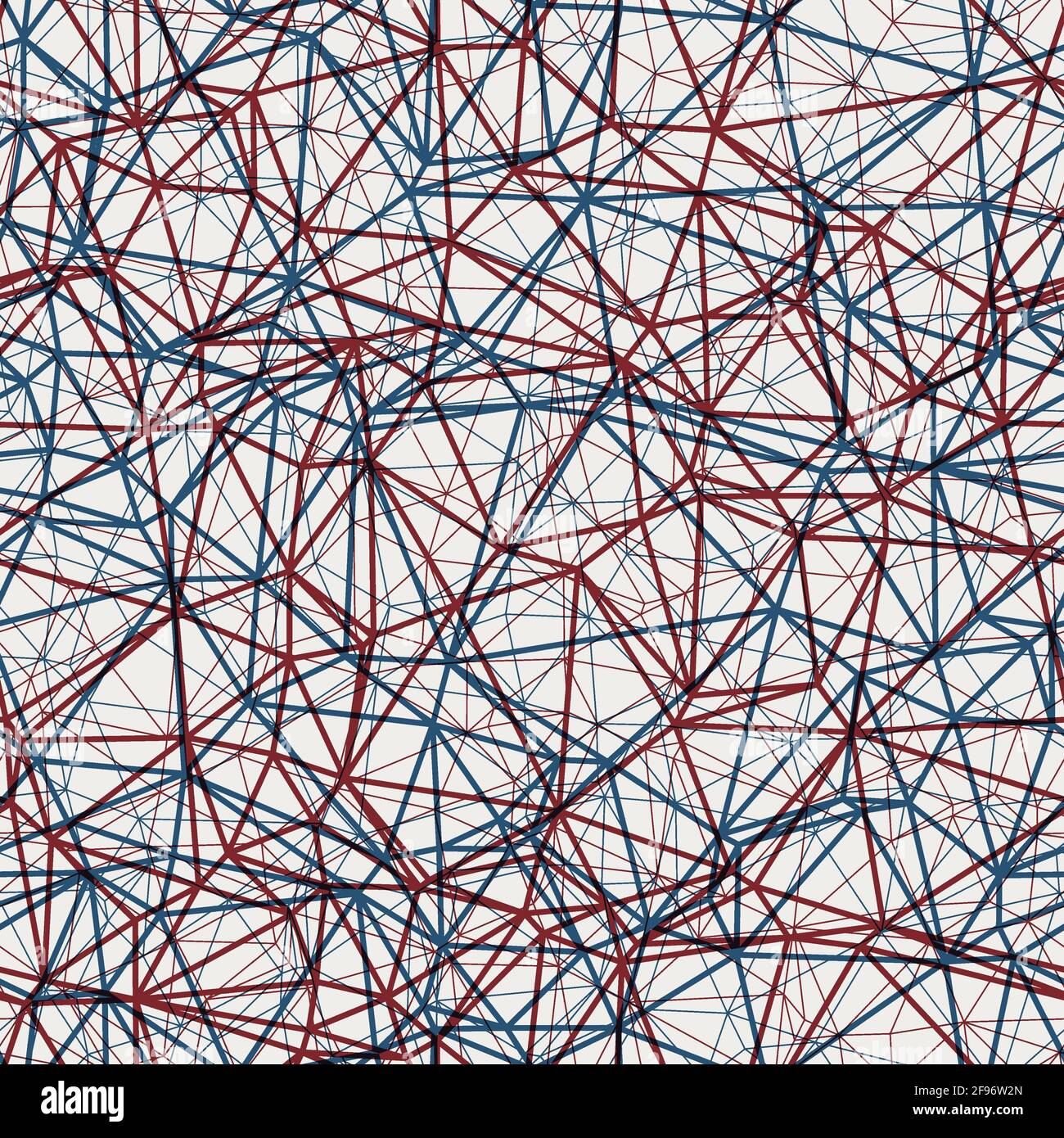 Seamless geo pattern in red blue black white Stock Photo - Alamy