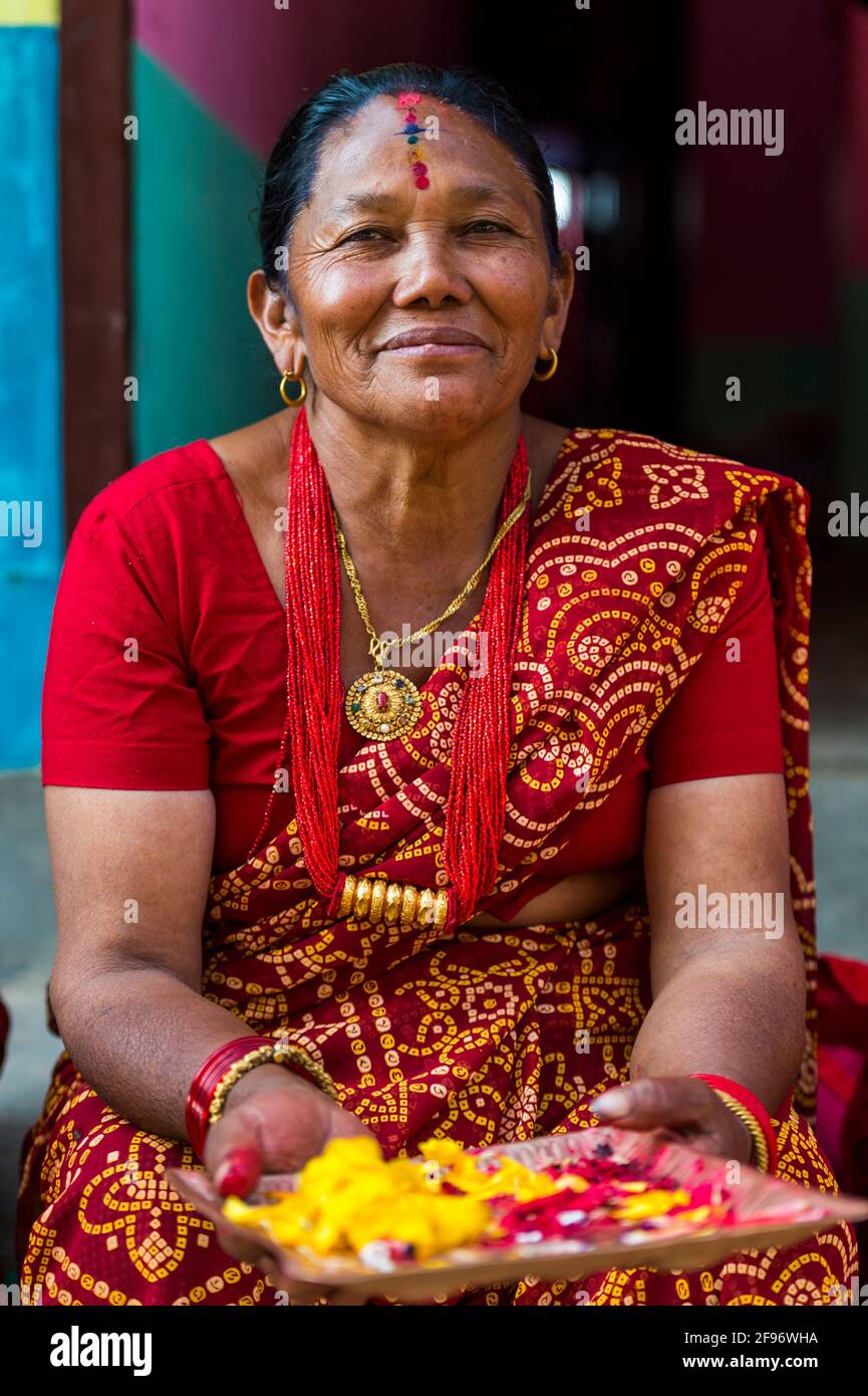 the old town of Manakamana Stock Photo - Alamy