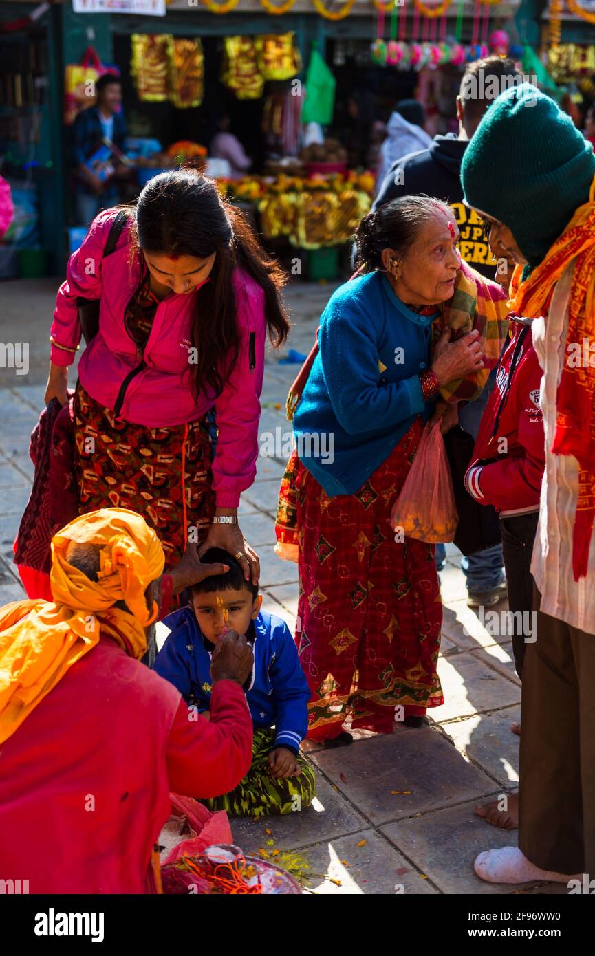 the Manakamana Temple Stock Photo - Alamy