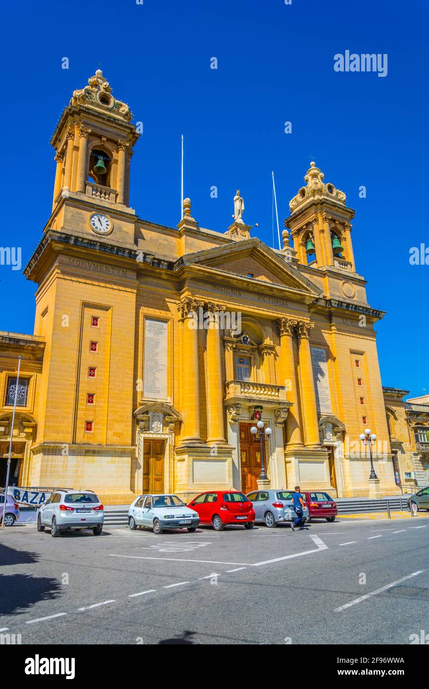 St. Phillip's church in Senglea, Malta Stock Photo - Alamy