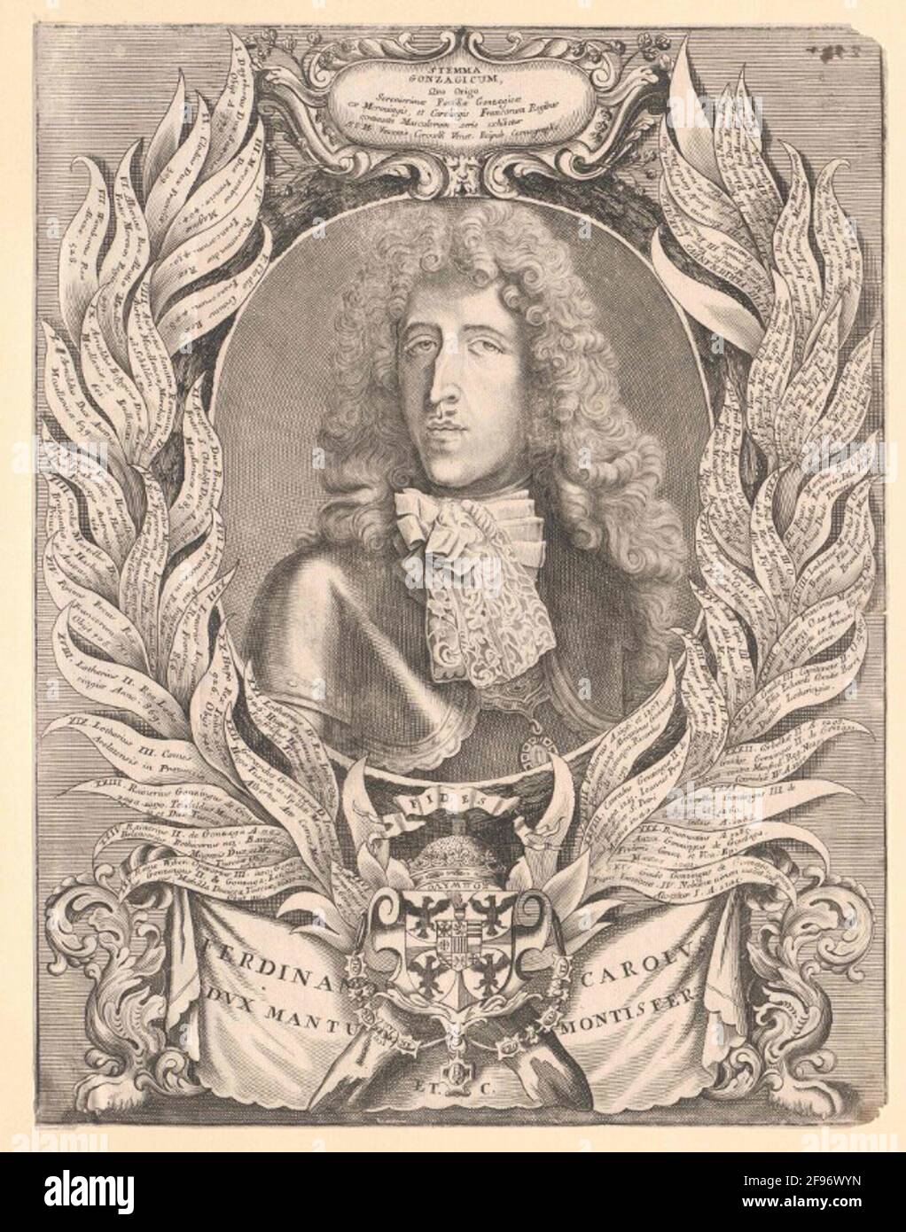 Karl IV. Gonzaga, Duke of Mantua 1677/1800 Stock Photo - Alamy