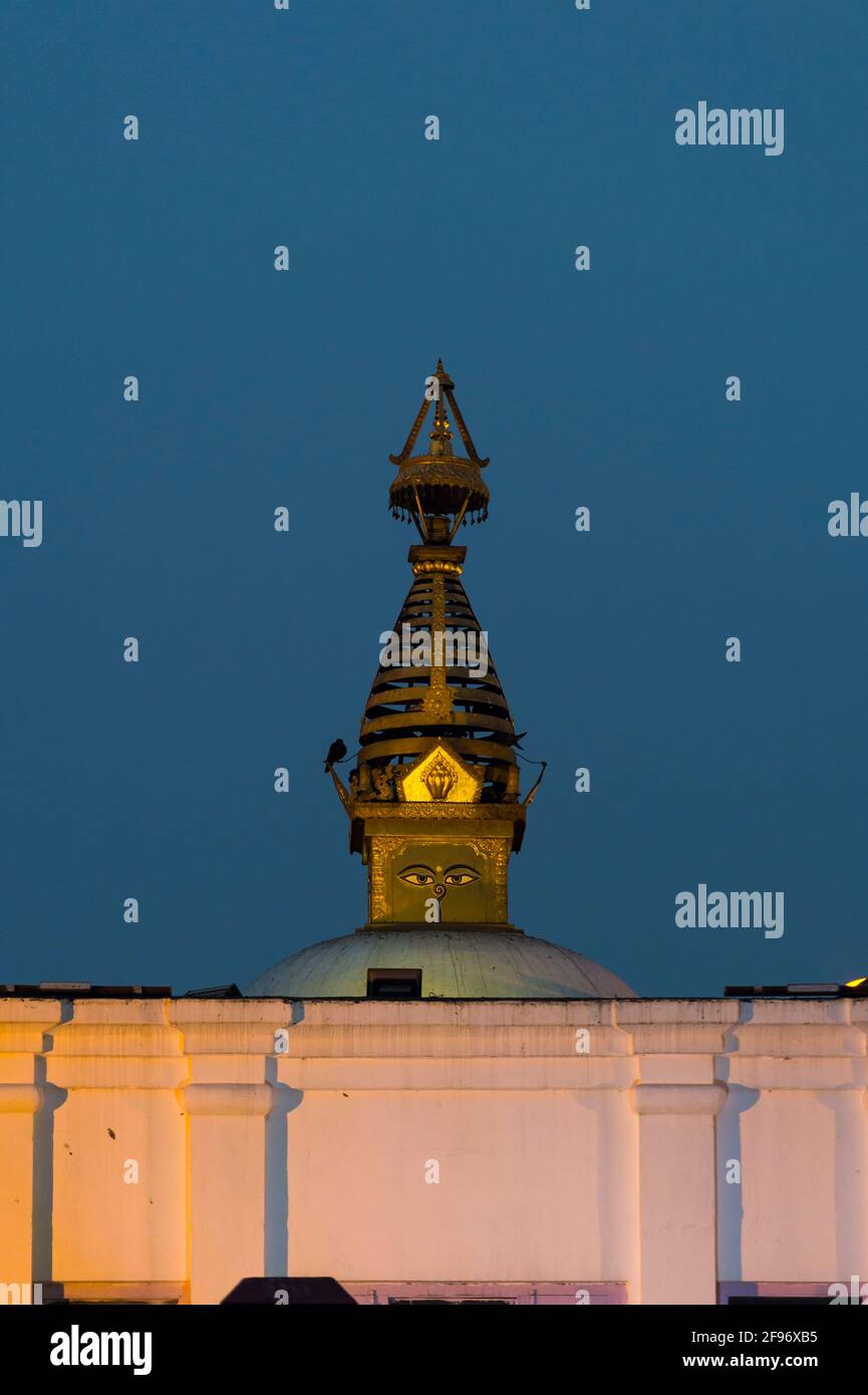the sacred garden, Maya Devi Mandir Stock Photo - Alamy