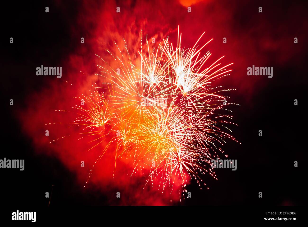 Low angle shot of colorful fireworks at night - great for wallpapers ...