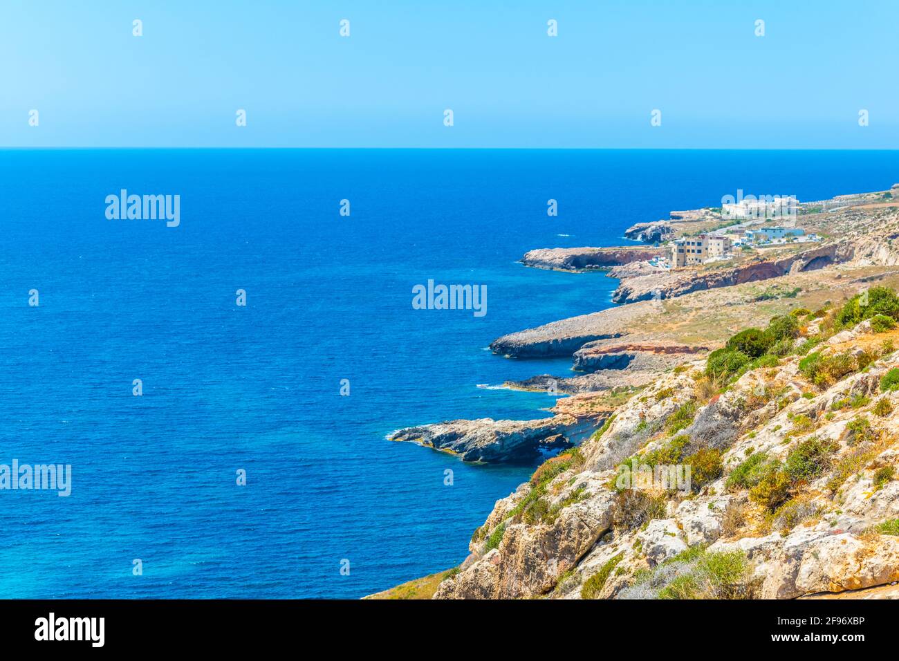 Maltese coast near Hagar Qim and Mjandra temples Stock Photo - Alamy