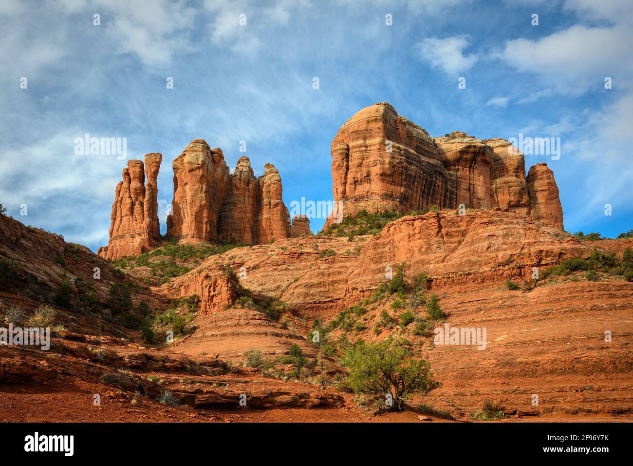 Cathedral Rock in the Coconino National Forest near Sedona, Arizona ...
