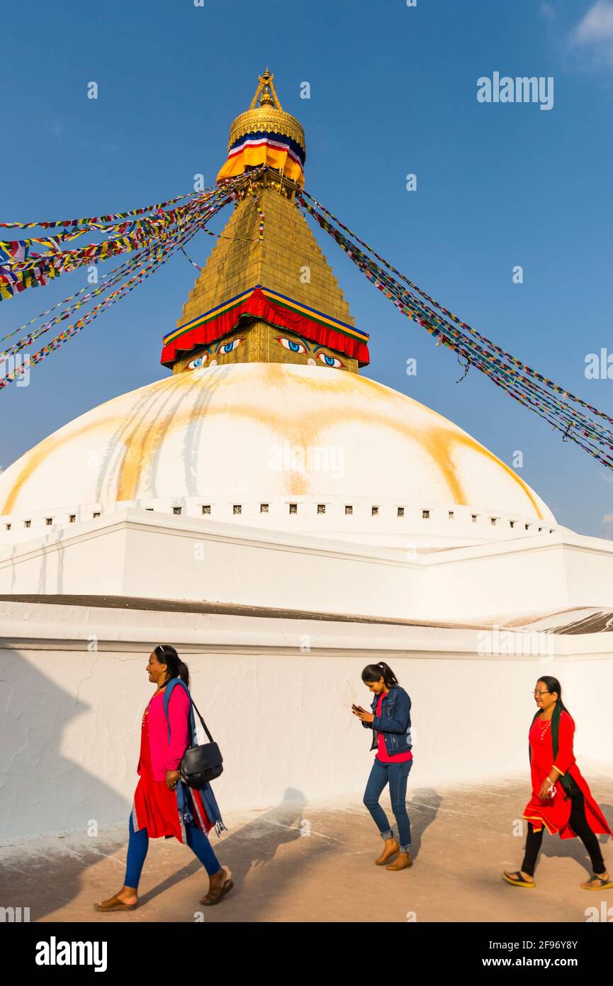 the Bodnath Stupa Stock Photo - Alamy