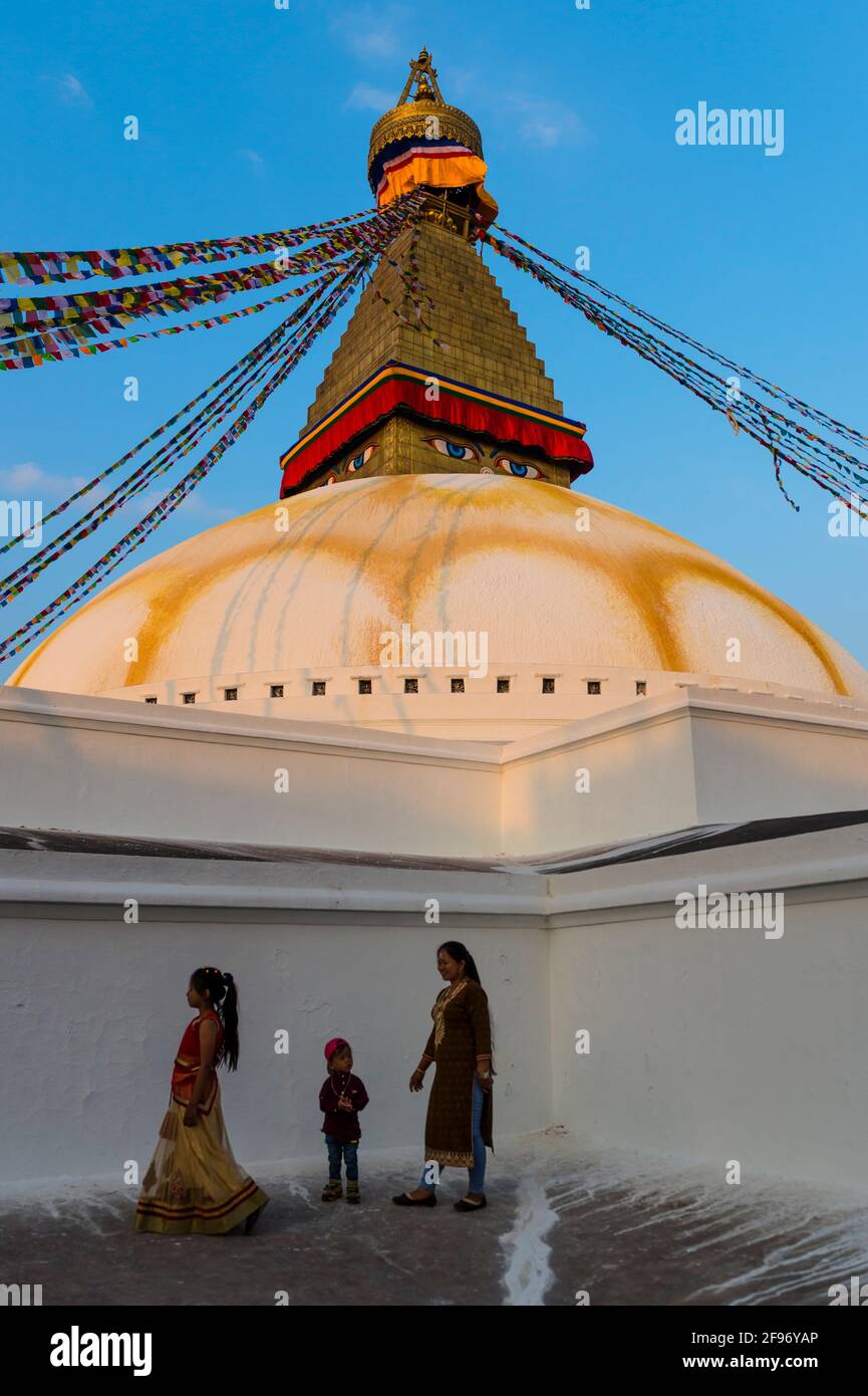 the Bodnath Stupa Stock Photo - Alamy