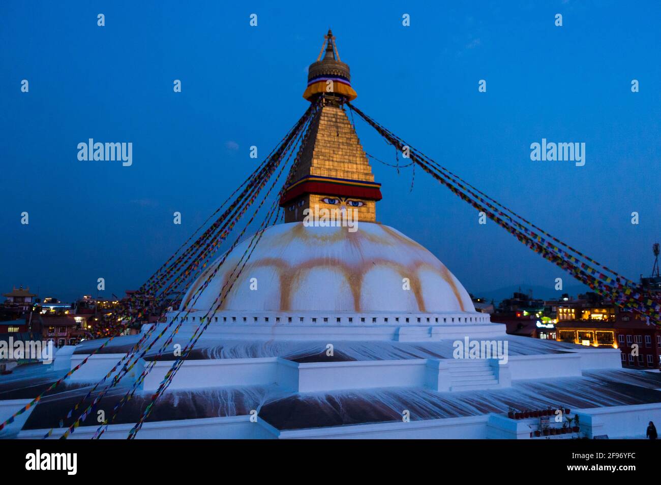 the Bodnath Stupa Stock Photo - Alamy