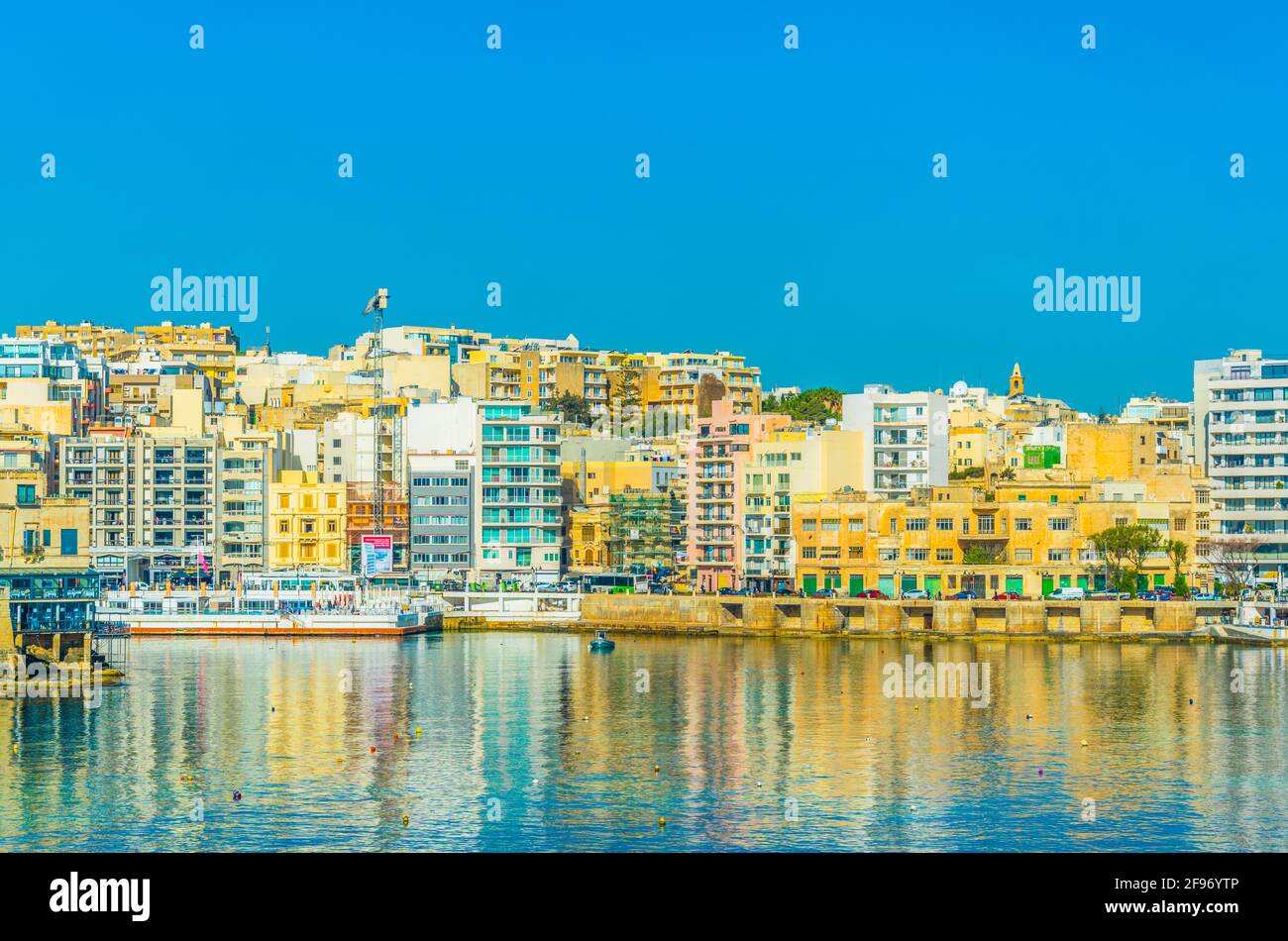 Seaside of Sliema, Malta Stock Photo - Alamy