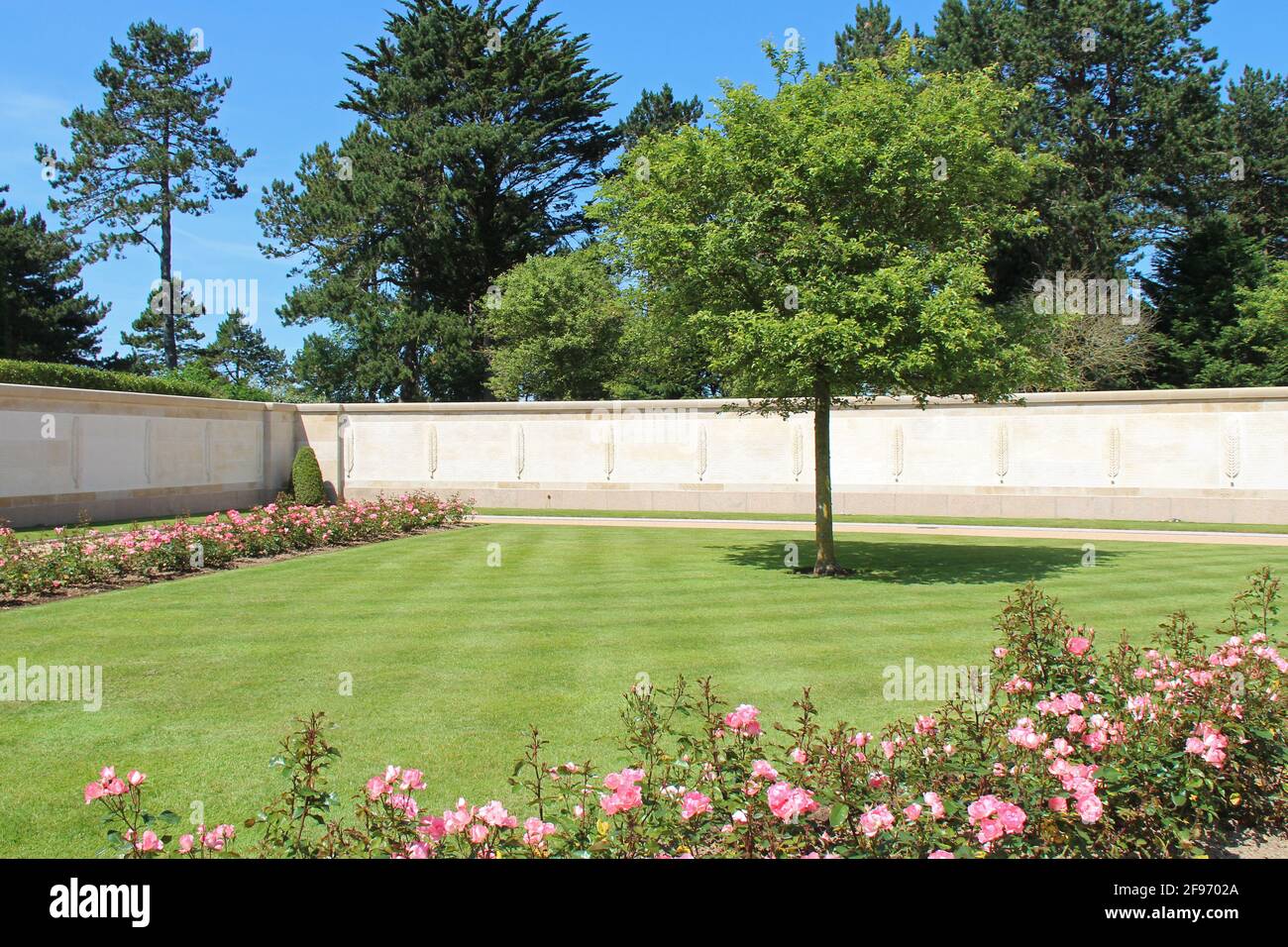 american military cemetery in colleville-sur-mer in normandy (france ...