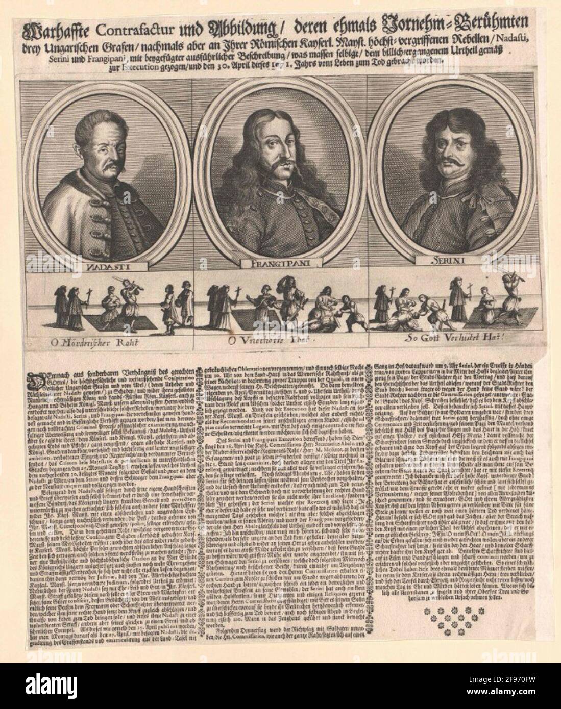 Group picture Three rebels of Hungarian conspiracy and their execution ...