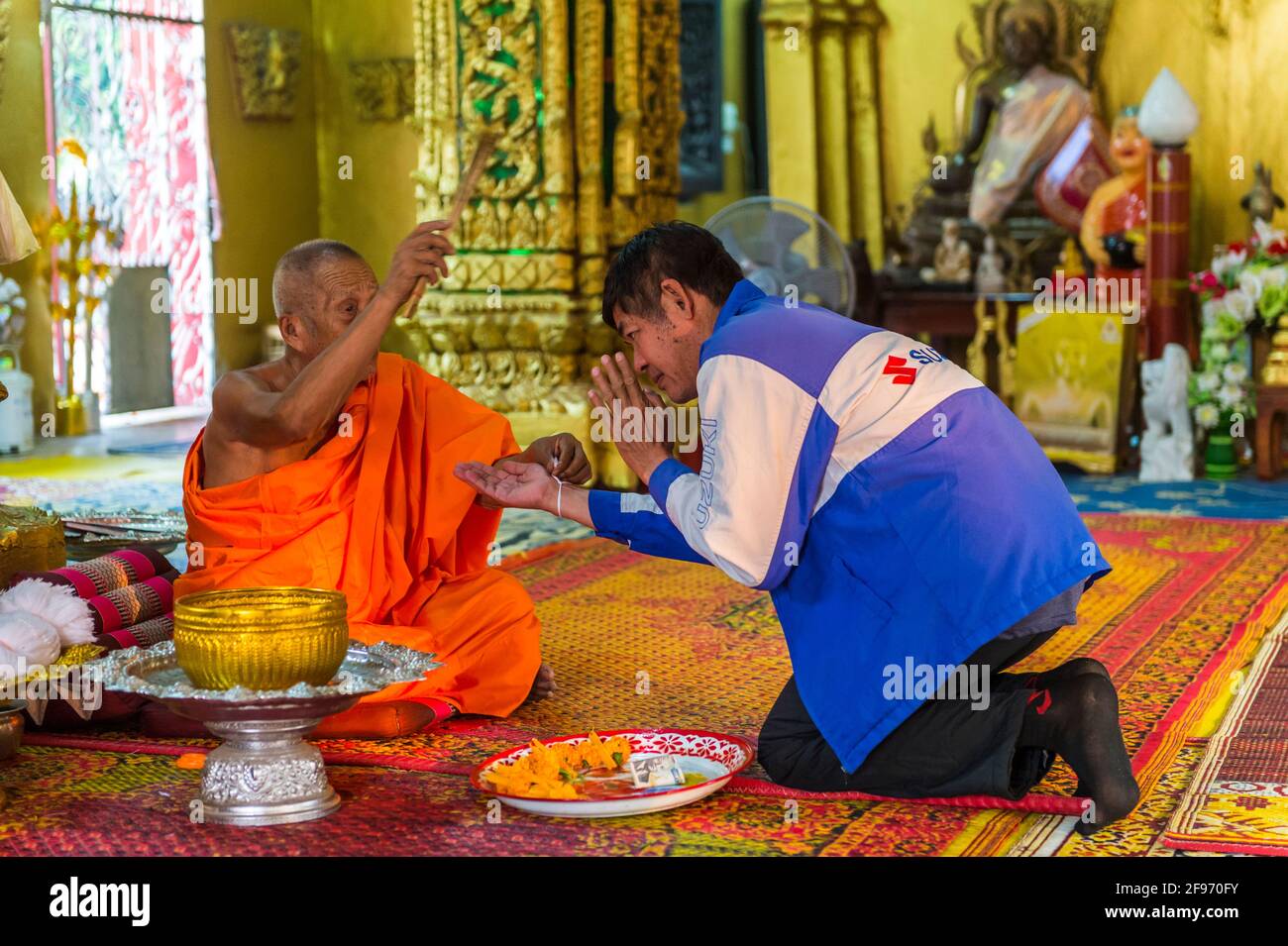 Vientiane, the Vat Simuang Temple Stock Photo - Alamy