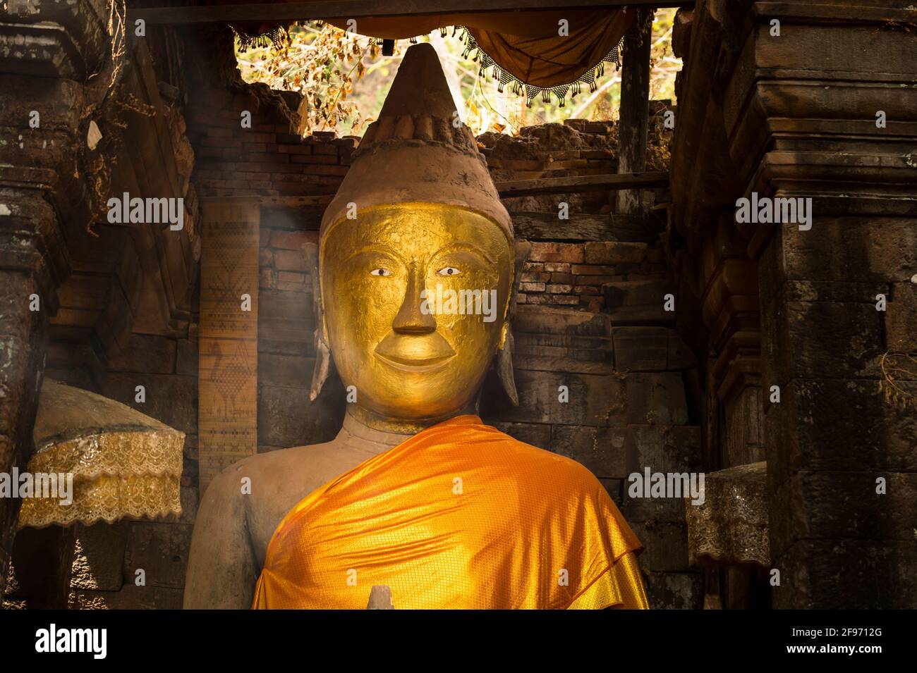 Champasak, the Vat Phou temple Stock Photo - Alamy