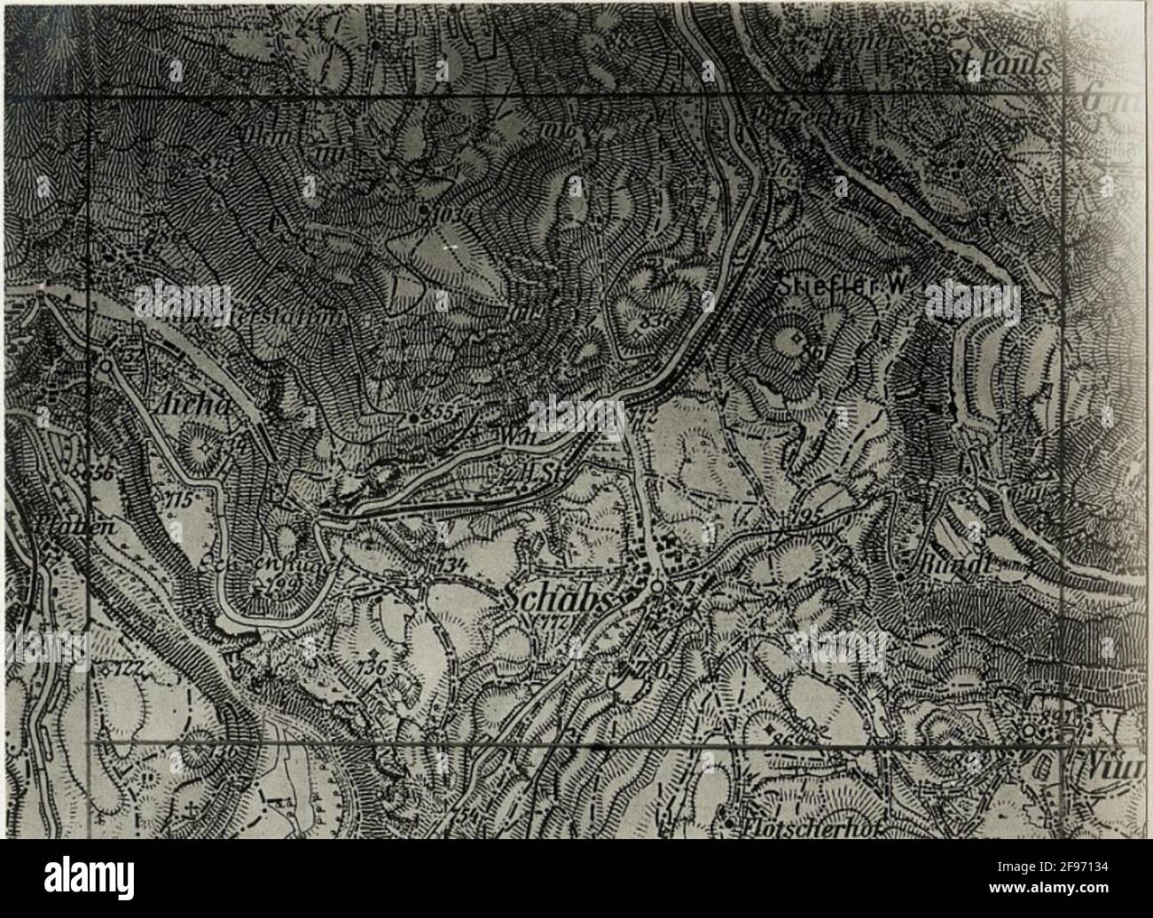 Reproduction of a map Stock Photo - Alamy