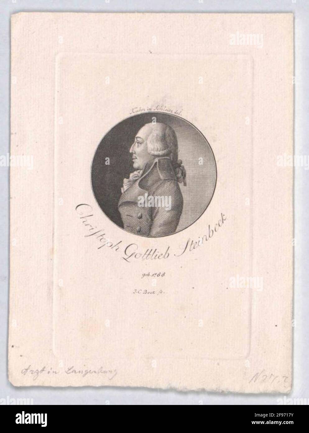 Steinbeck, Christoph Gottlieb Stock Photo - Alamy