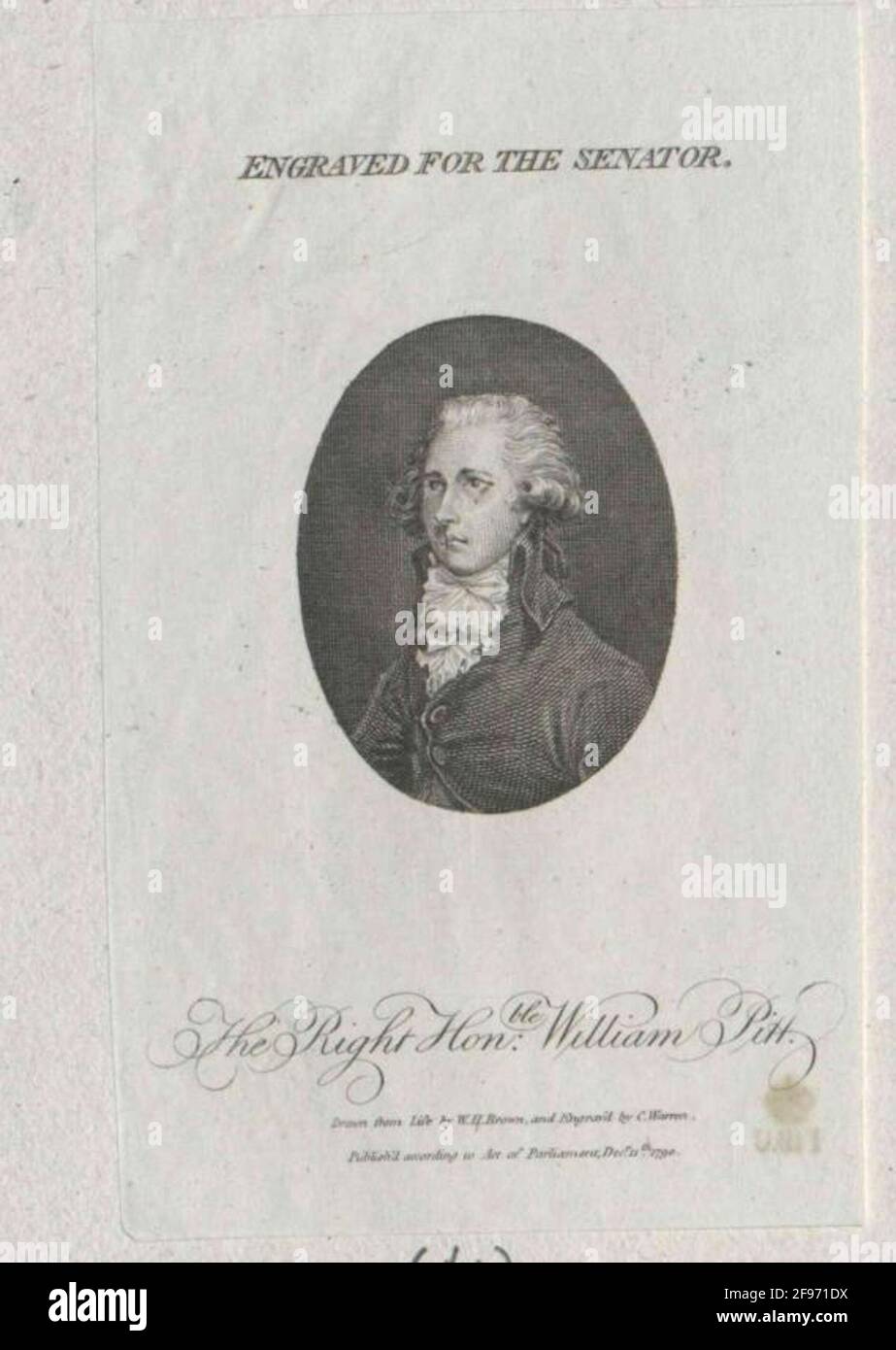 Pitt, William Stock Photo - Alamy