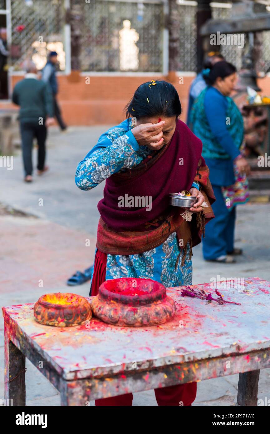 Bagh Bhairab Mandir Temple Stock Photo - Alamy