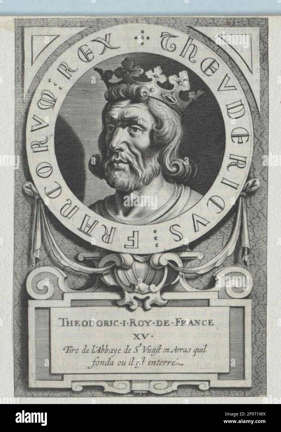Theoderich I, King of Franconia Stock Photo - Alamy
