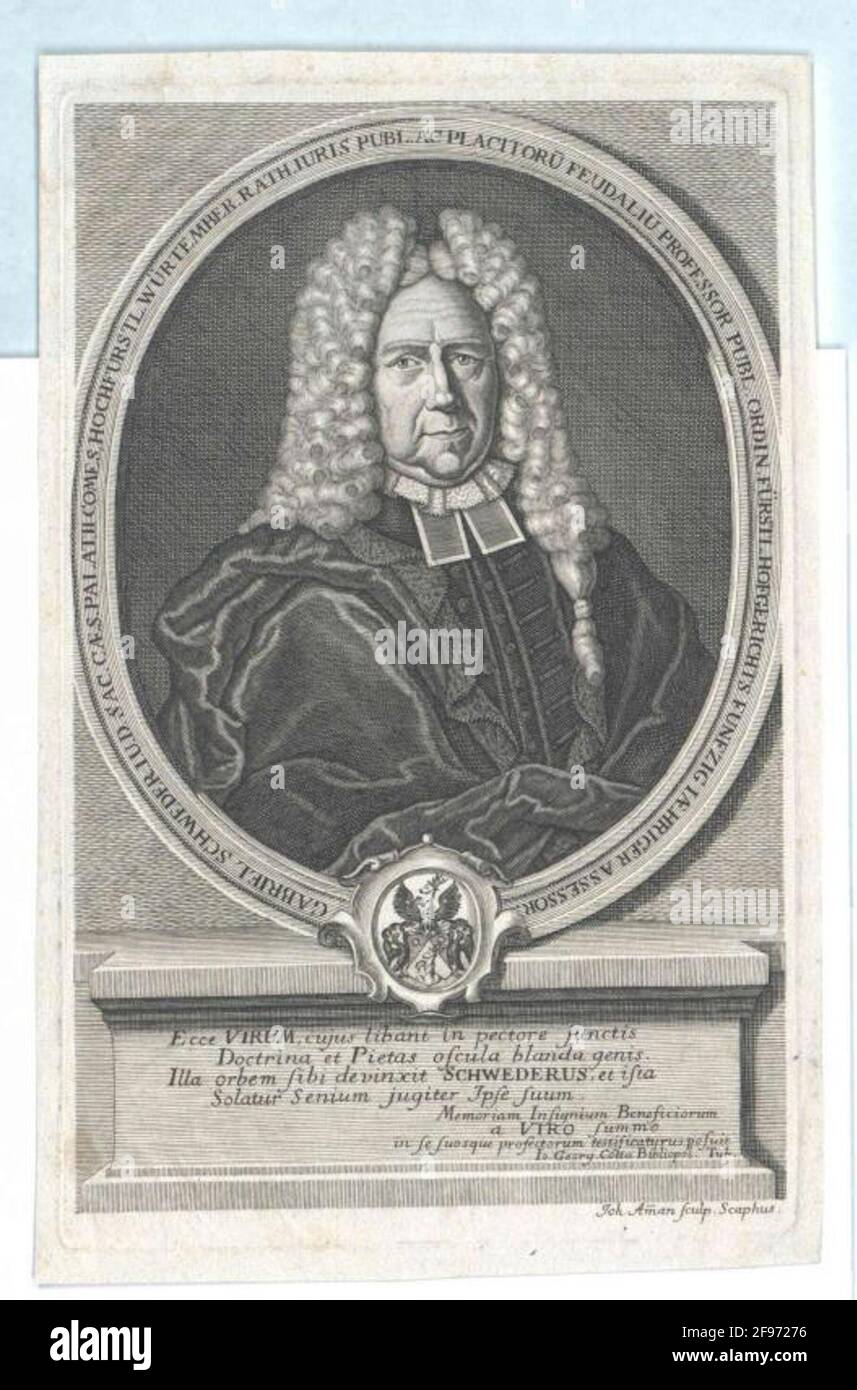 Schweder, Gabriel Stecher: Ammann, John (the younger Stock Photo - Alamy