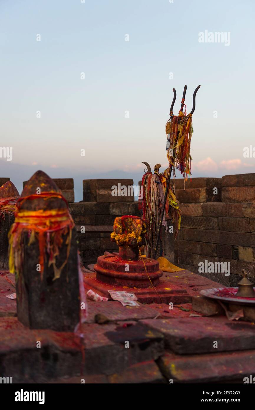 the Kalika Mandir Temple Stock Photo - Alamy