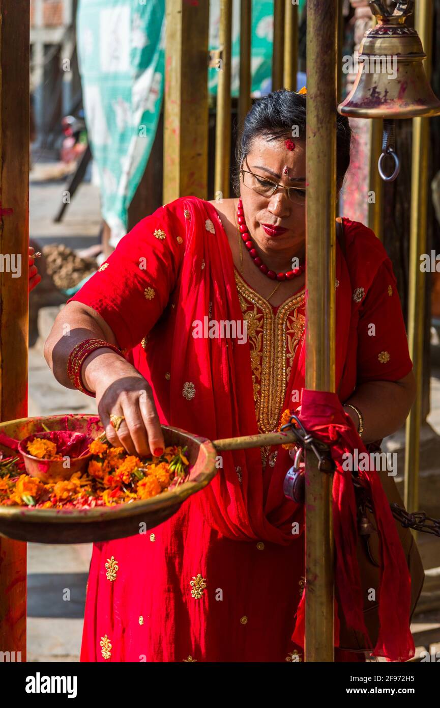 the Durbar Square, Maru Ganesh Shrine Stock Photo - Alamy
