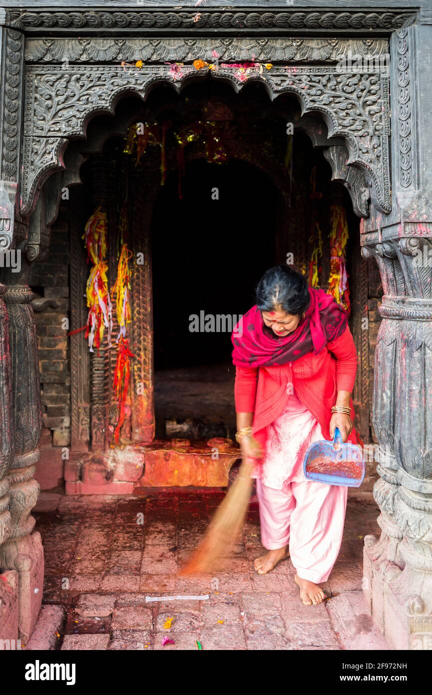 the Kalika Mandir Temple Stock Photo - Alamy