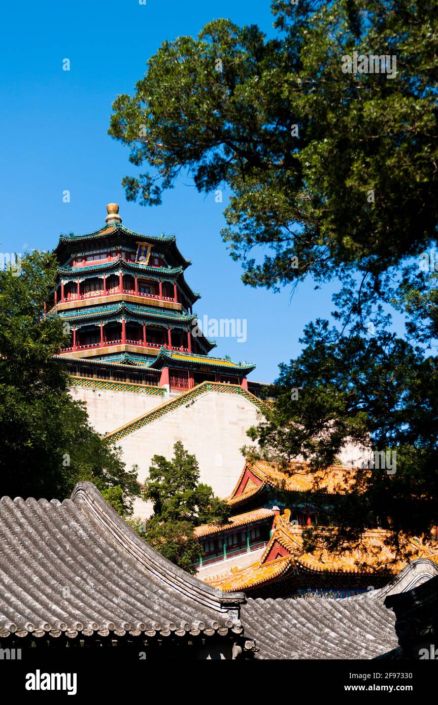 the Yihe Yuan Summer Palace - temple complex on the Mountain of Long ...