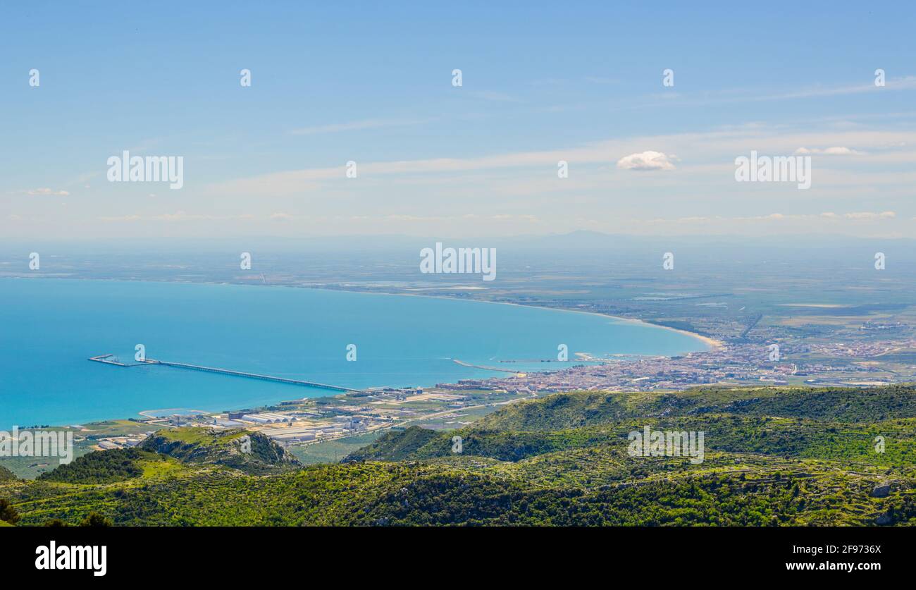 Aerial view of the gulf of manfredonia in Italy Stock Photo - Alamy