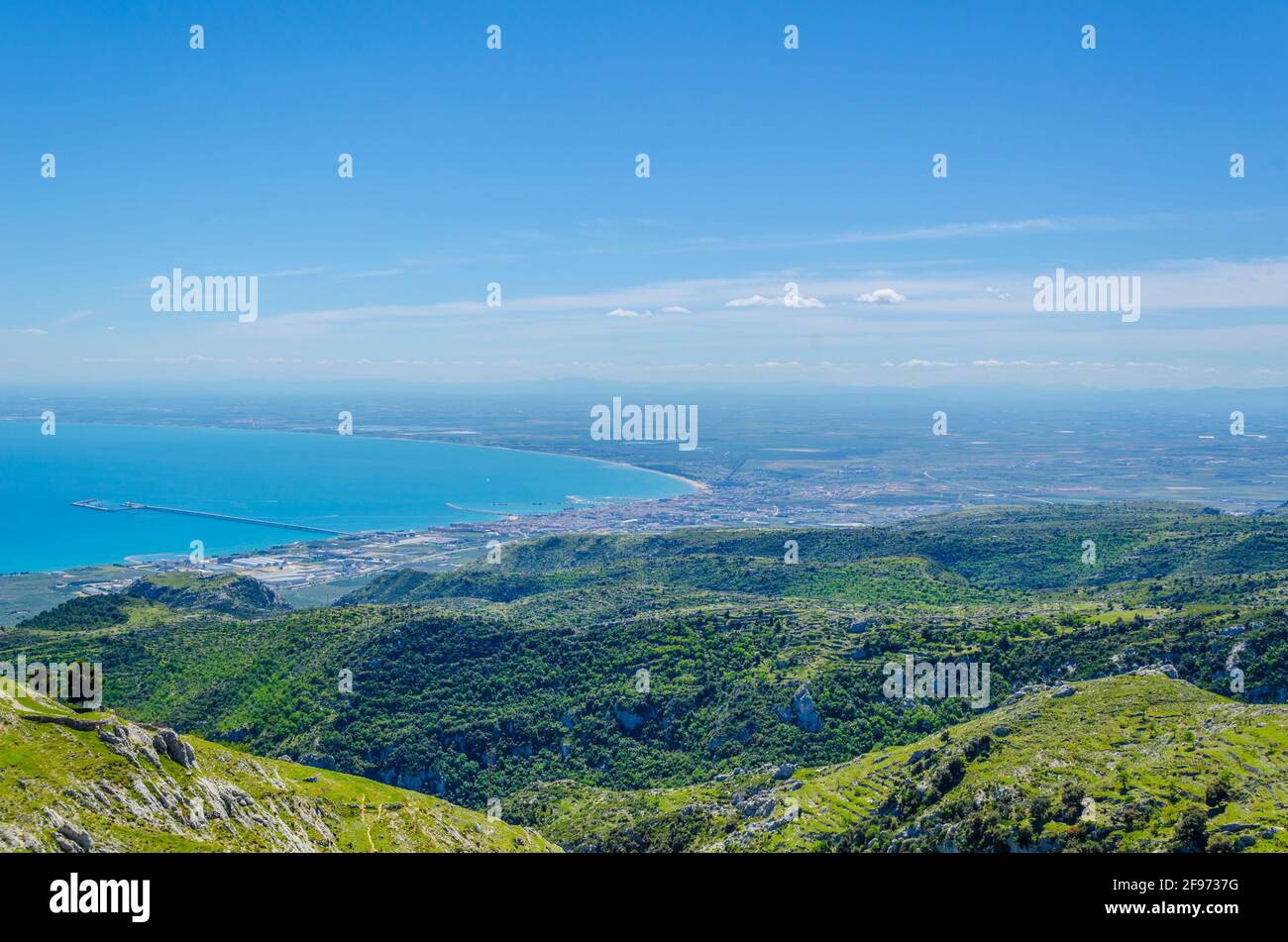 Aerial view of the gulf of manfredonia in Italy Stock Photo - Alamy