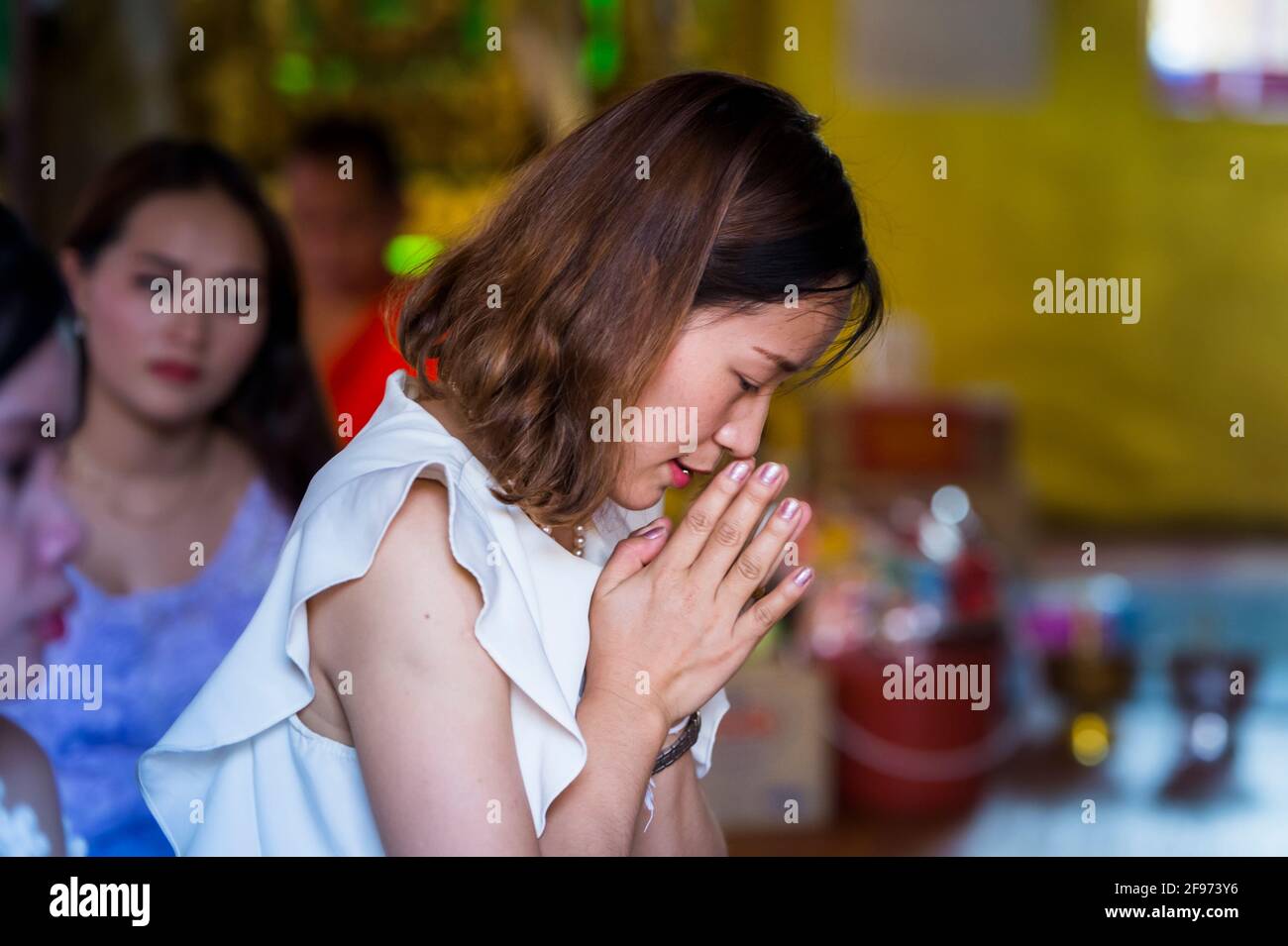 Vientiane, the Vat Simuang Temple Stock Photo - Alamy