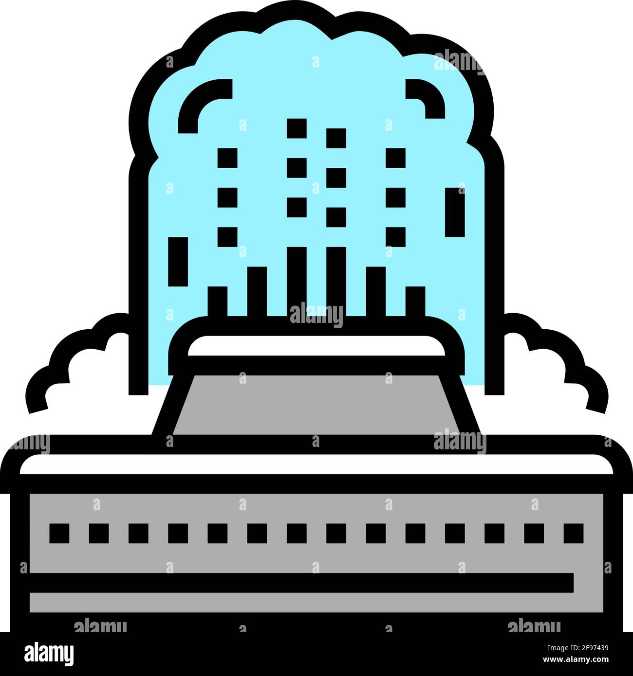 filtration equipment water color icon vector illustration Stock Vector ...