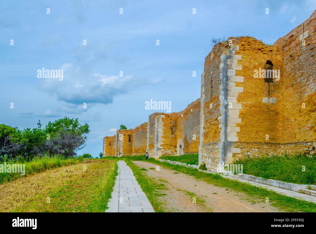 View of the lucera Castle in Italy Stock Photo - Alamy