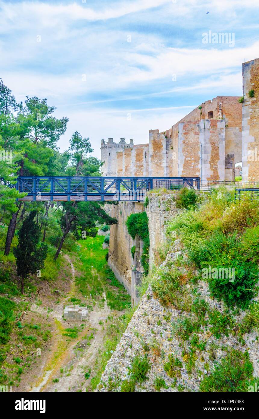 View of the lucera Castle in Italy Stock Photo - Alamy