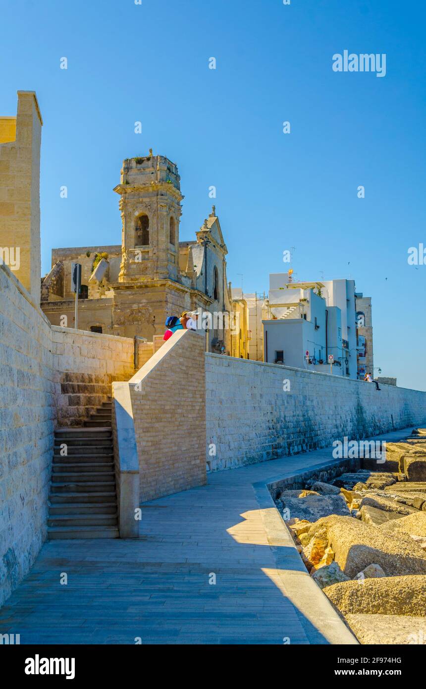Historic old town of monopoli in italy hi-res stock photography and ...